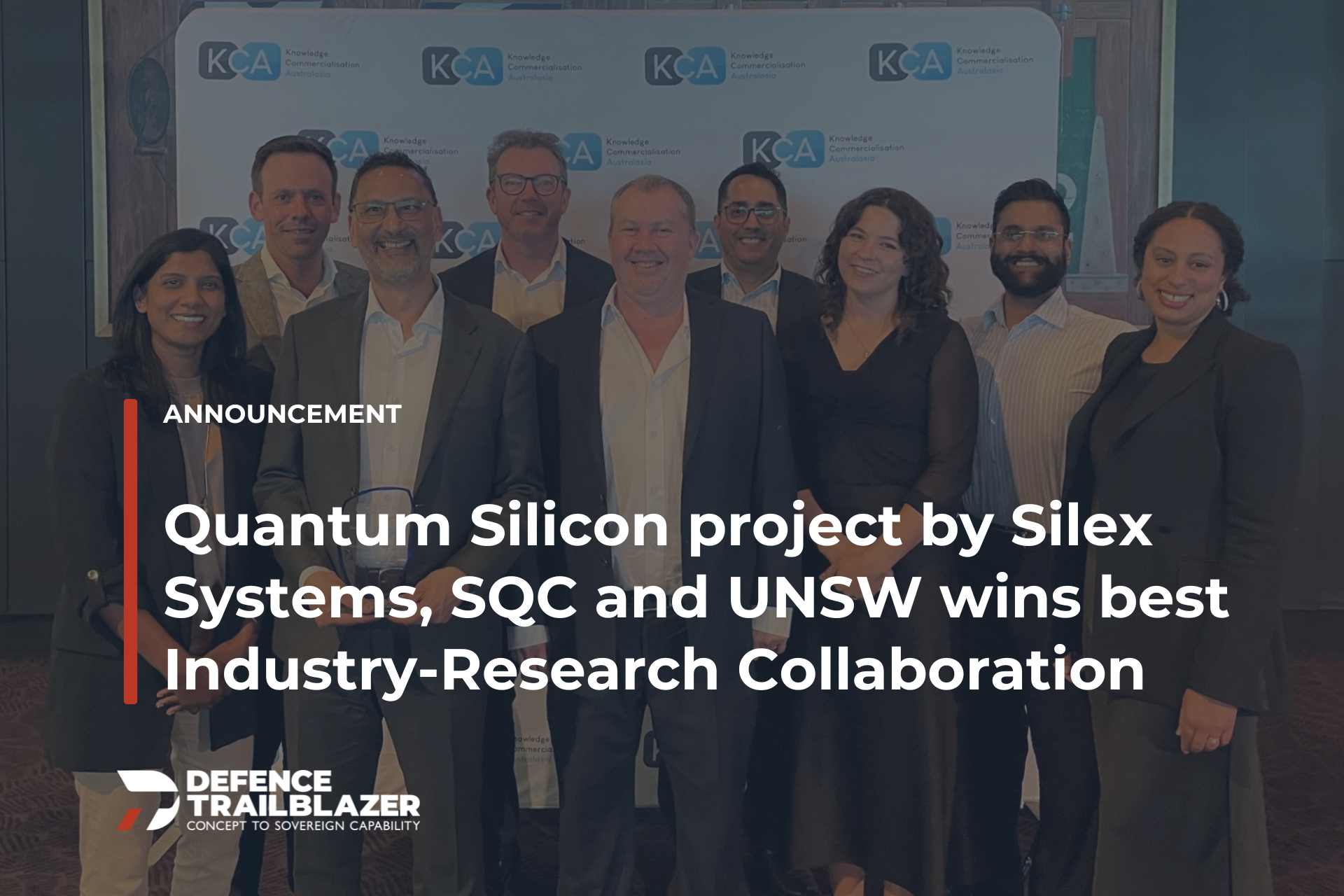 Quantum Silicon project by Silex Systems, SQC and UNSW wins best ...
